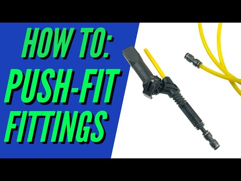 How to Use Push-Fit Fittings Attach & Remove Without Damage - YouTube