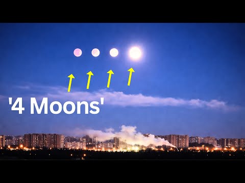 Four Moons in the Sky? Russia Witnessed a Rare Four-Moon Phenomenon Above the Horizon — Explained