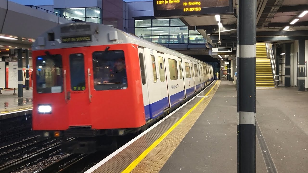 London Underground D Stock Rail Adhesion Passes Through Wembley Park ...