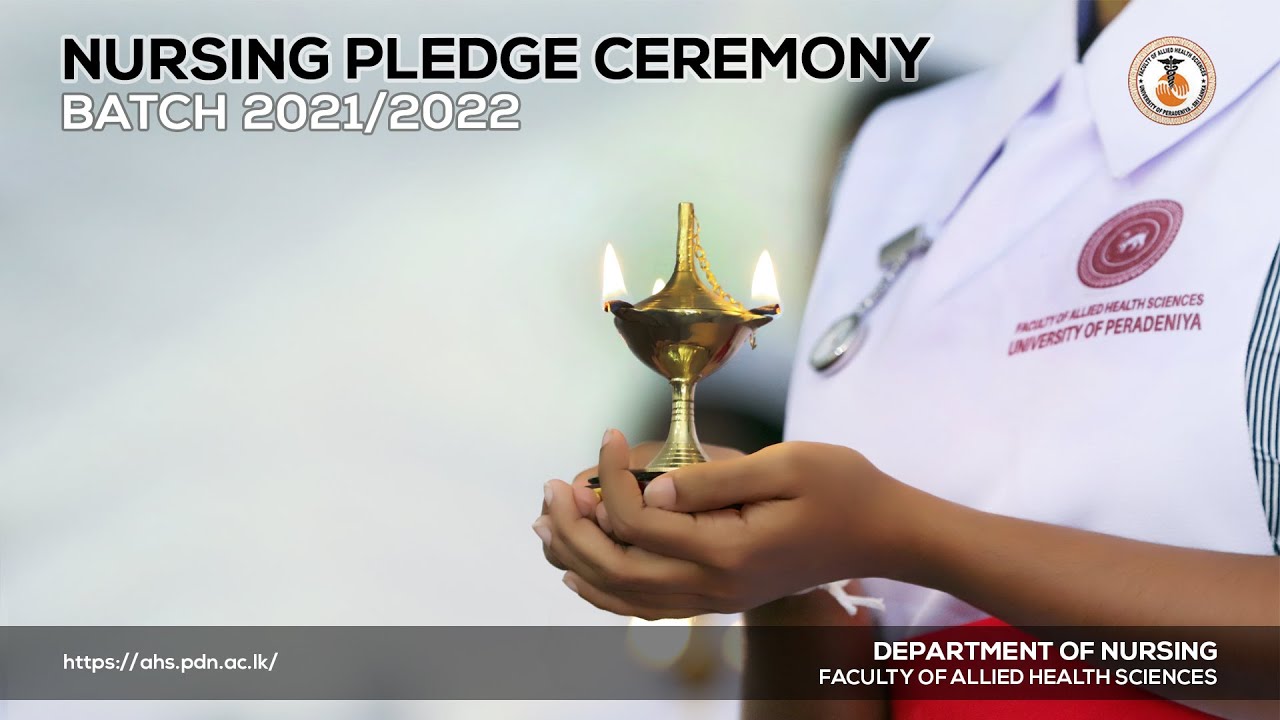 Nursing Pledge Ceremony - Batch 2021/22 - YouTube