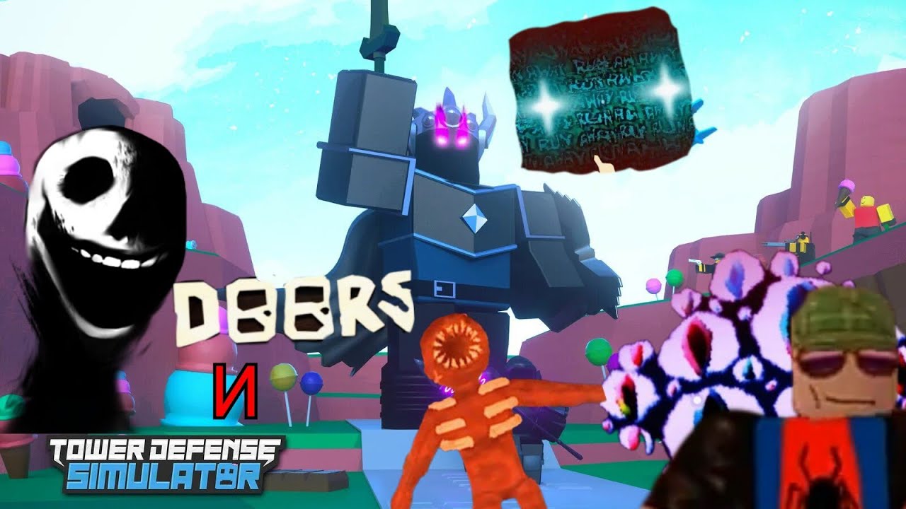 Куча тварей в Doors и победа на высшем уровне сложности в Tower Defense ...