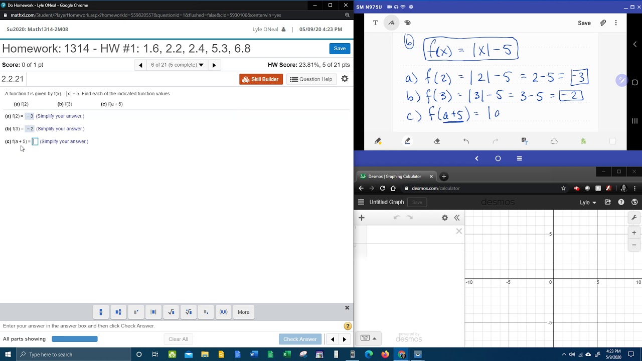 College Algebra - MyLab Math - HW#1: Question #6 - YouTube