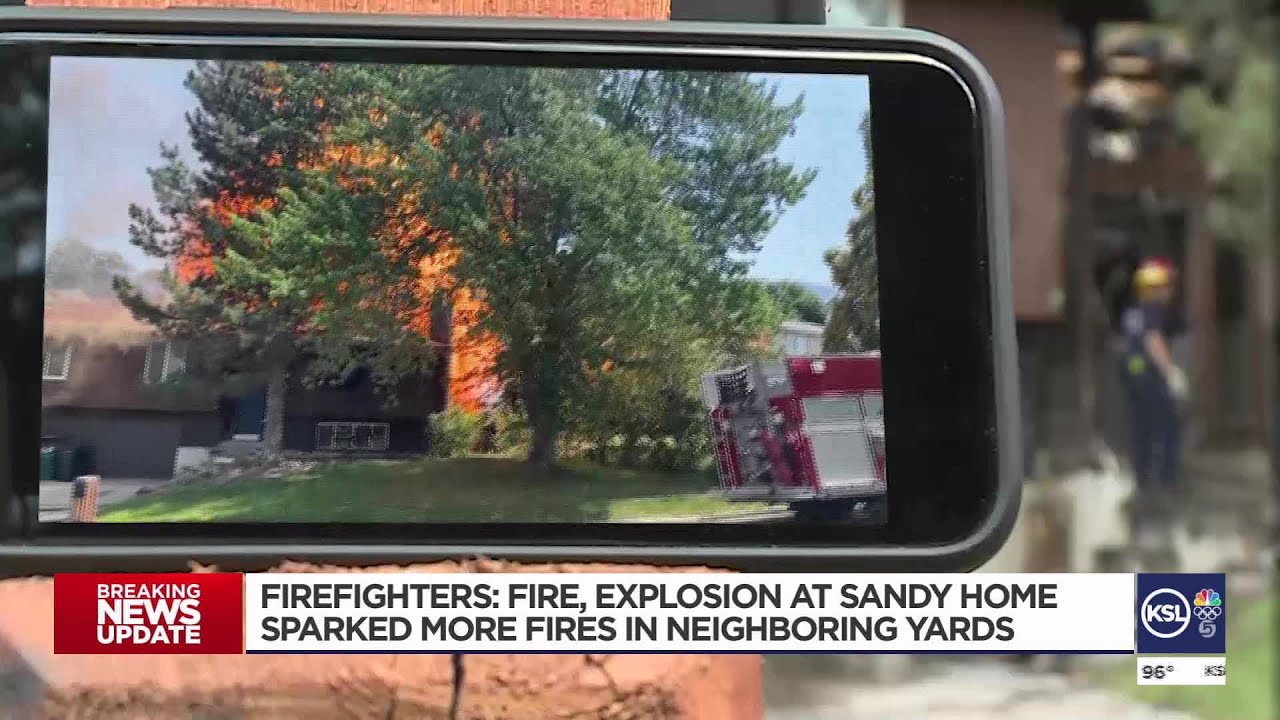 Sandy Home Explodes After Fire Breaks Out Inside - YouTube