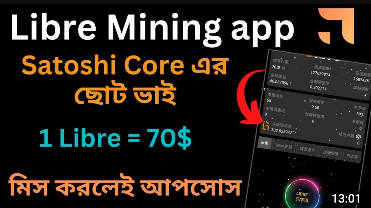 #LIBRA LATEST MINING APP / same #satoshi core mining Libra mining 0.1 ...