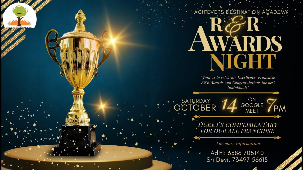 ADA Quarterly R&R Awards Ceremony for Franchise on 14th Oct 2023 - YouTube