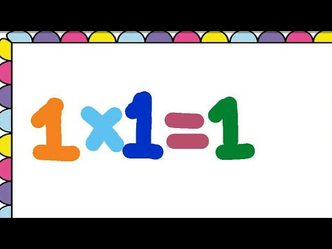 Table Of 1 l Learn Multiplication Of Table One 1x1=1 l 2 Times One ...