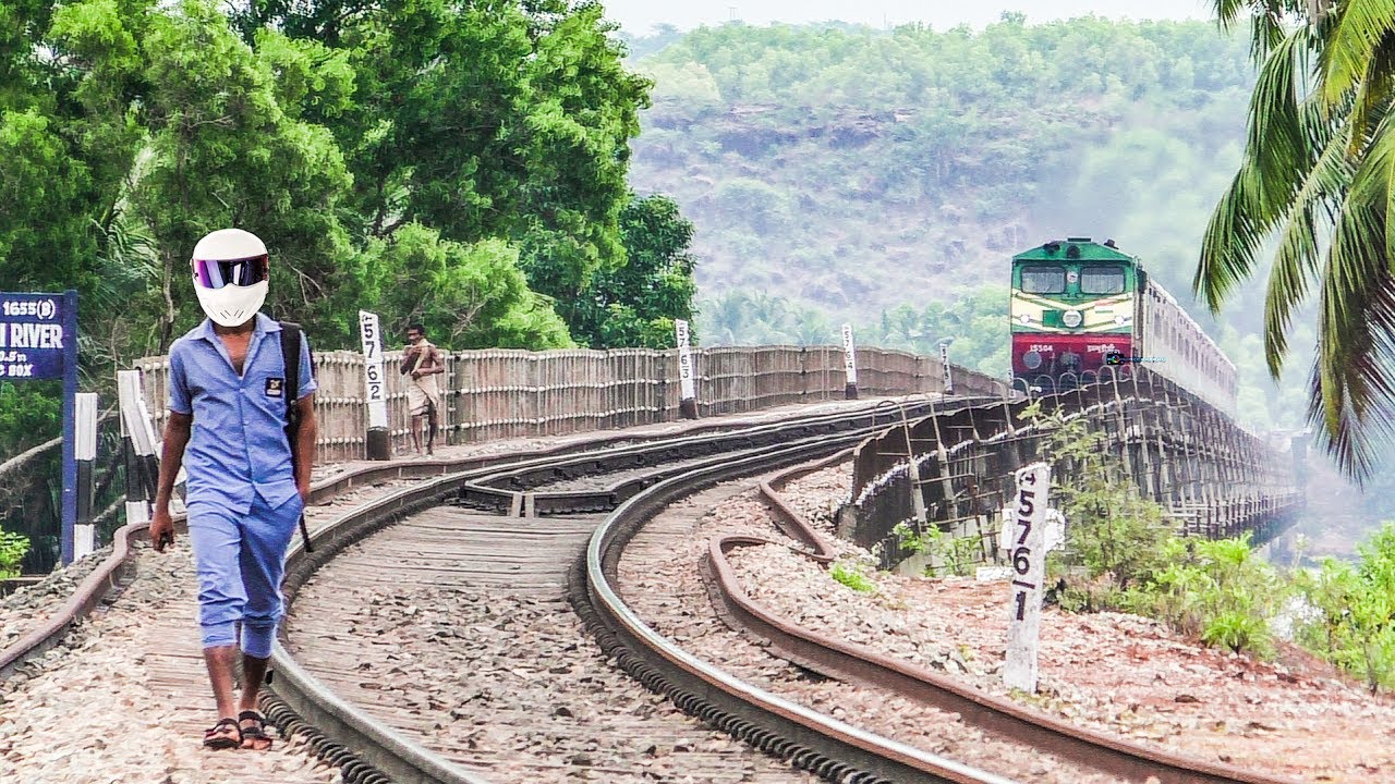 WDP3A Trivandrum Rajdhani on Rampage | Kumta | Honnavar - YouTube