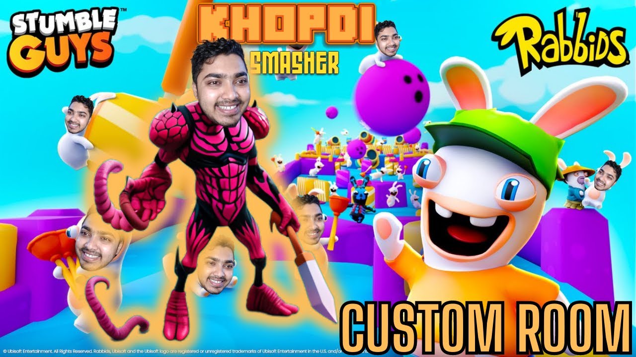 PLAYING MOBILE GAMES WITH NOOB FRIENDS | LIVE STUMBLE GUYS | CUSTOM ...