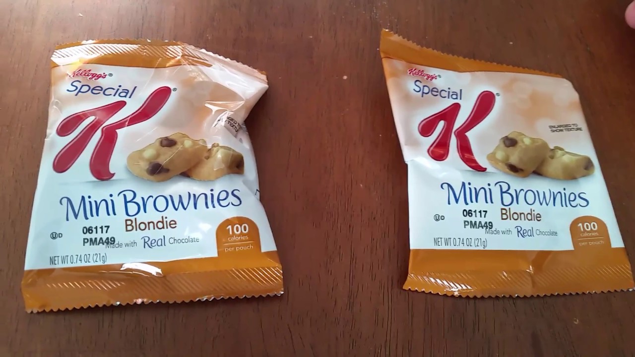 Special K Mini Brownies packaging review - YouTube