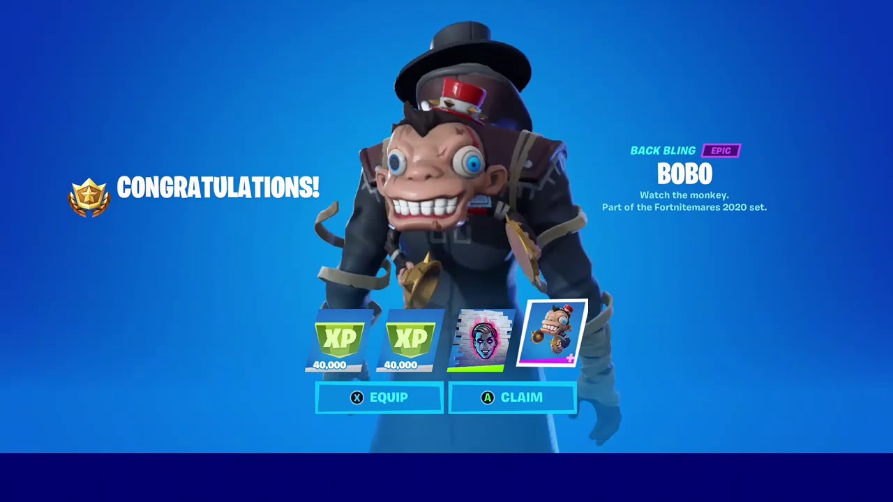 *FREE* BOBO BACKBLING & SHADOW GHOST SPRAY! (FORTNITEMARES REWARDS ...