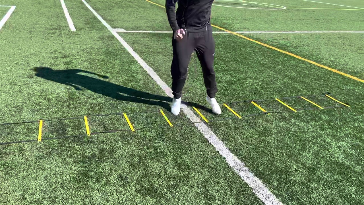 agility ladder twist hops - YouTube