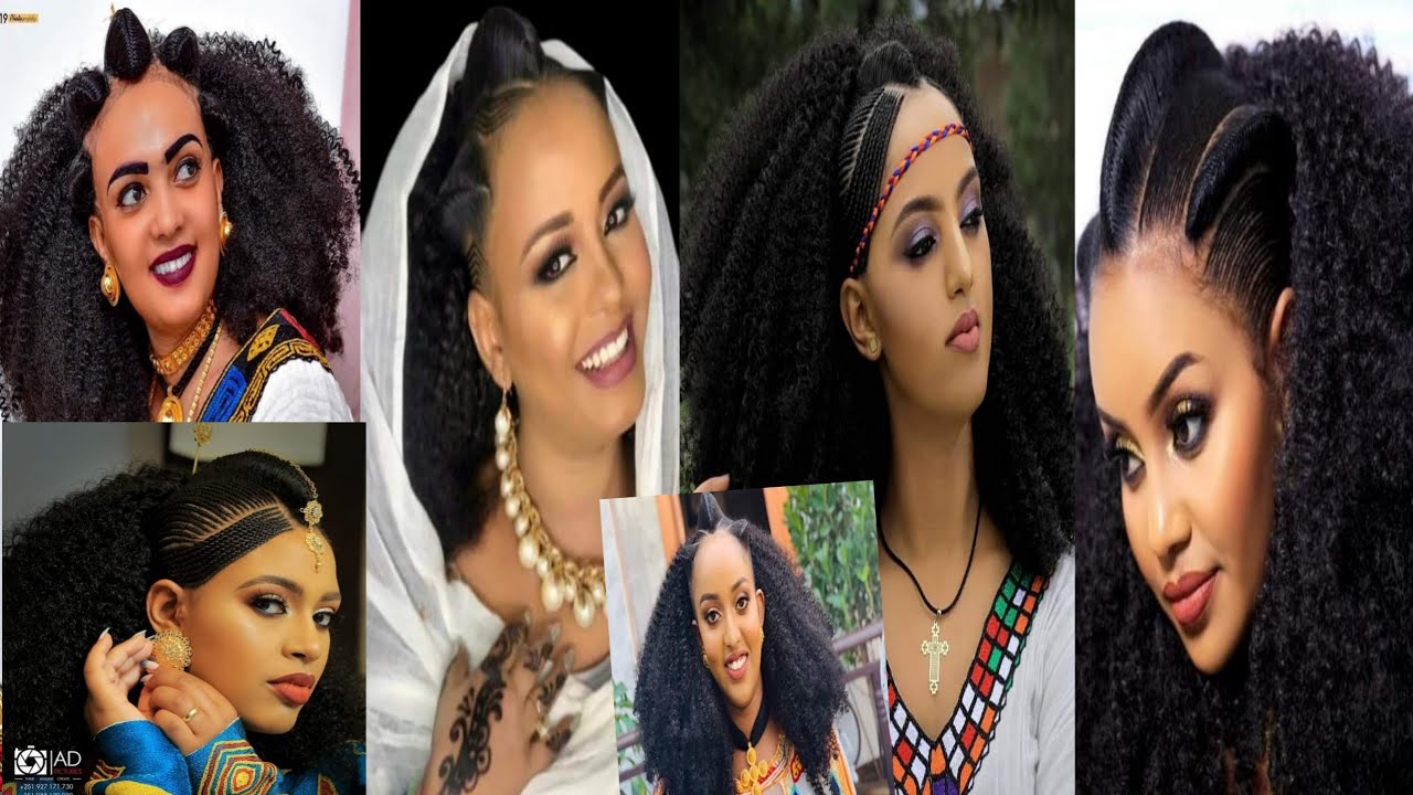 Best Habesha.s Braided Hairstyle#tigray #traditional #updo #seifu # ...