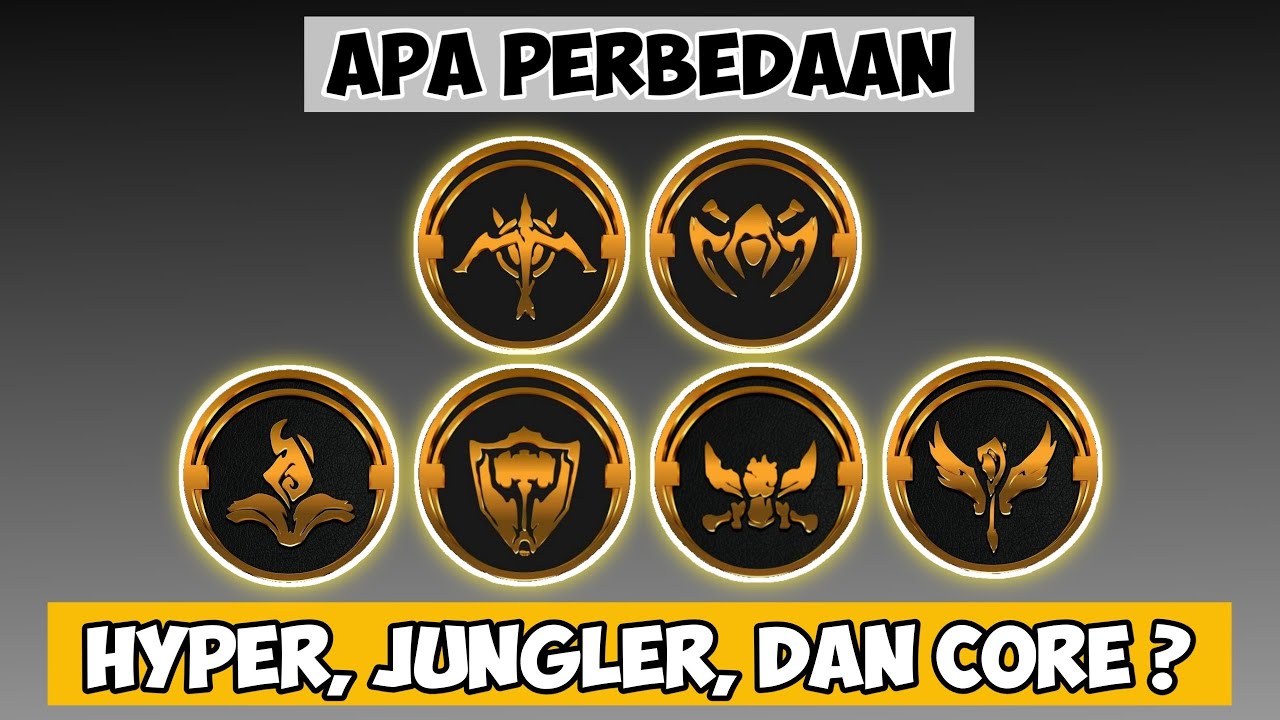 PERBEDAAN HYPER, JUNGLER, DAN CORE YANG WAJIB DIKETAHUI😱 | MOBILE LEGENDS - YouTube