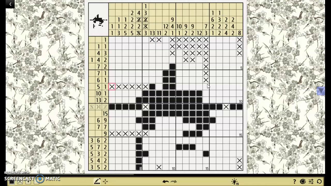 Nonogram 20x20, Kitty - YouTube