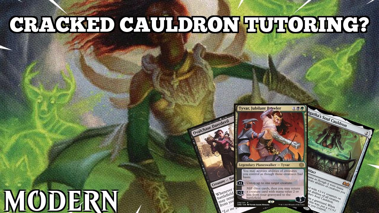 CRACKED CAULDRON TUTORING? | Fulminator Cauldron | WOE Modern | MTGO - YouTube