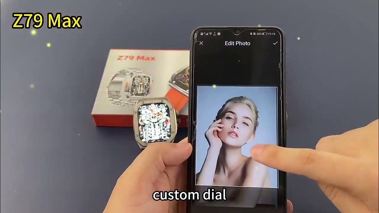 Pametna ura Z79 Max NFC, 2 1 palčni HD zaslon, 460mAh baterija, Veliko funkcij - YouTube