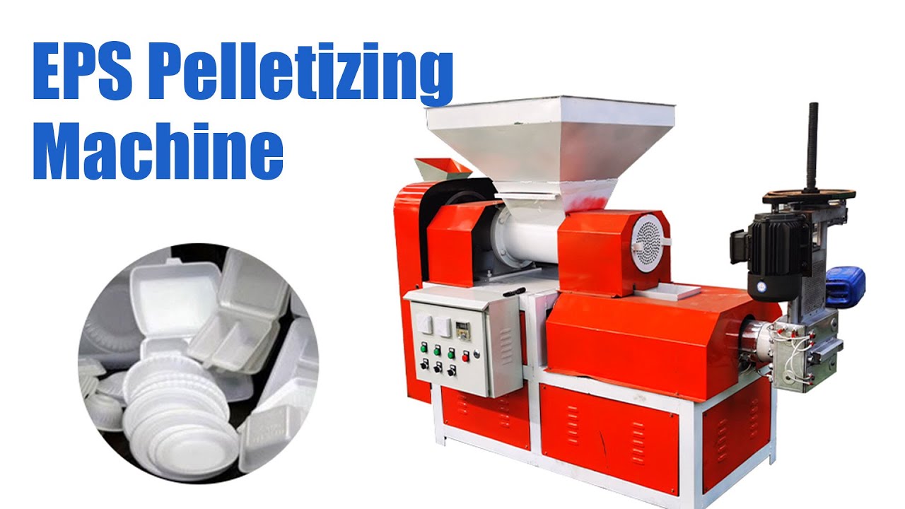 Working Video of EPS Pelletizer Machine in EPS Recycling Plant | EPS ...