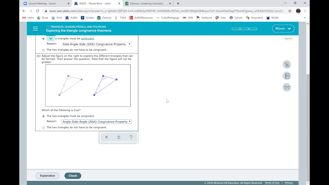 Exploring the triangle congruence theorems - YouTube