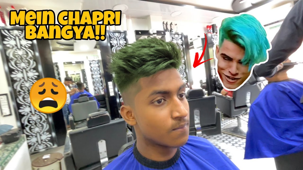 MEIN CHAPRI BANGYA😭|Hairstyle like @RizXtar😳|Mumbra vlog|Hair ...