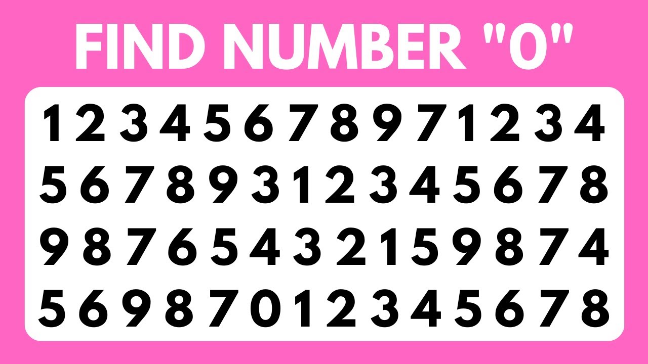 Find the different numbers - Easy, Medium, Hard, Pro - YouTube