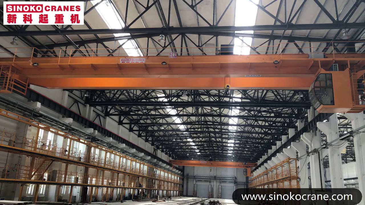 demag 10 ton overhead crane, - YouTube