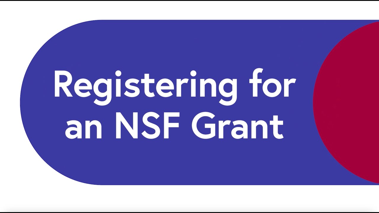 Registering for an NSF Grant – CTC Service Provider Video - YouTube
