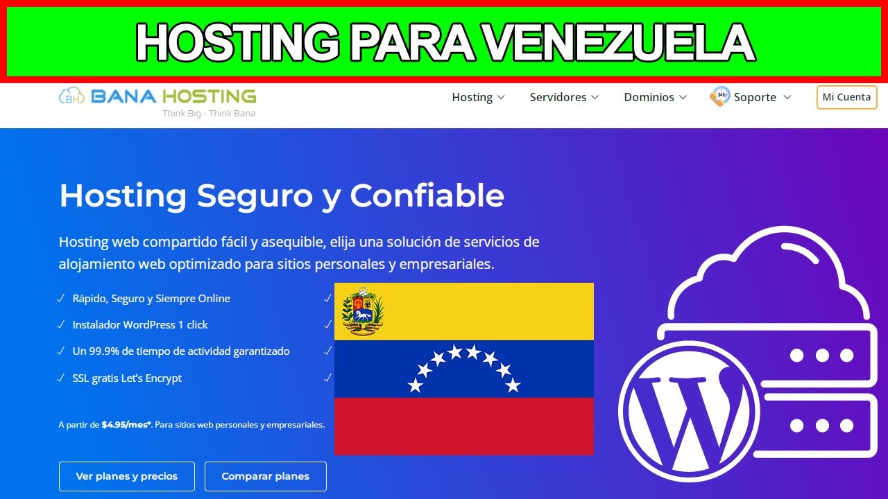 Hosting de Calidad Para VENEZUELA - Banahosting - YouTube