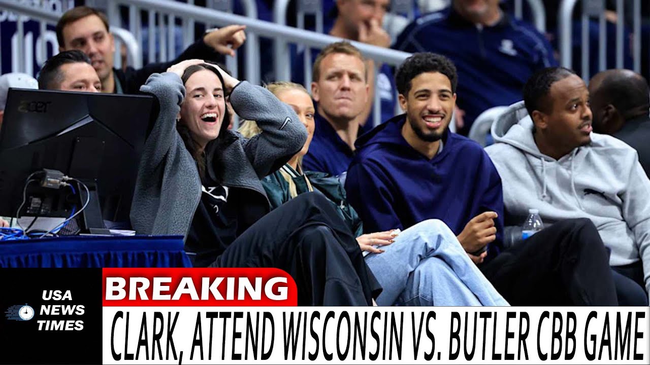 Caitlin Clark, Pacers' Tyrese Haliburton Attend Wisconsin vs. Butler ...
