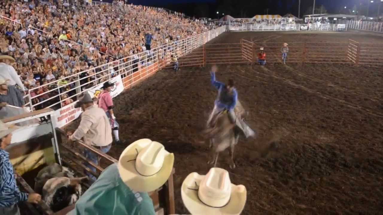Raw: Rodeo Action from the Madison County Fair - YouTube