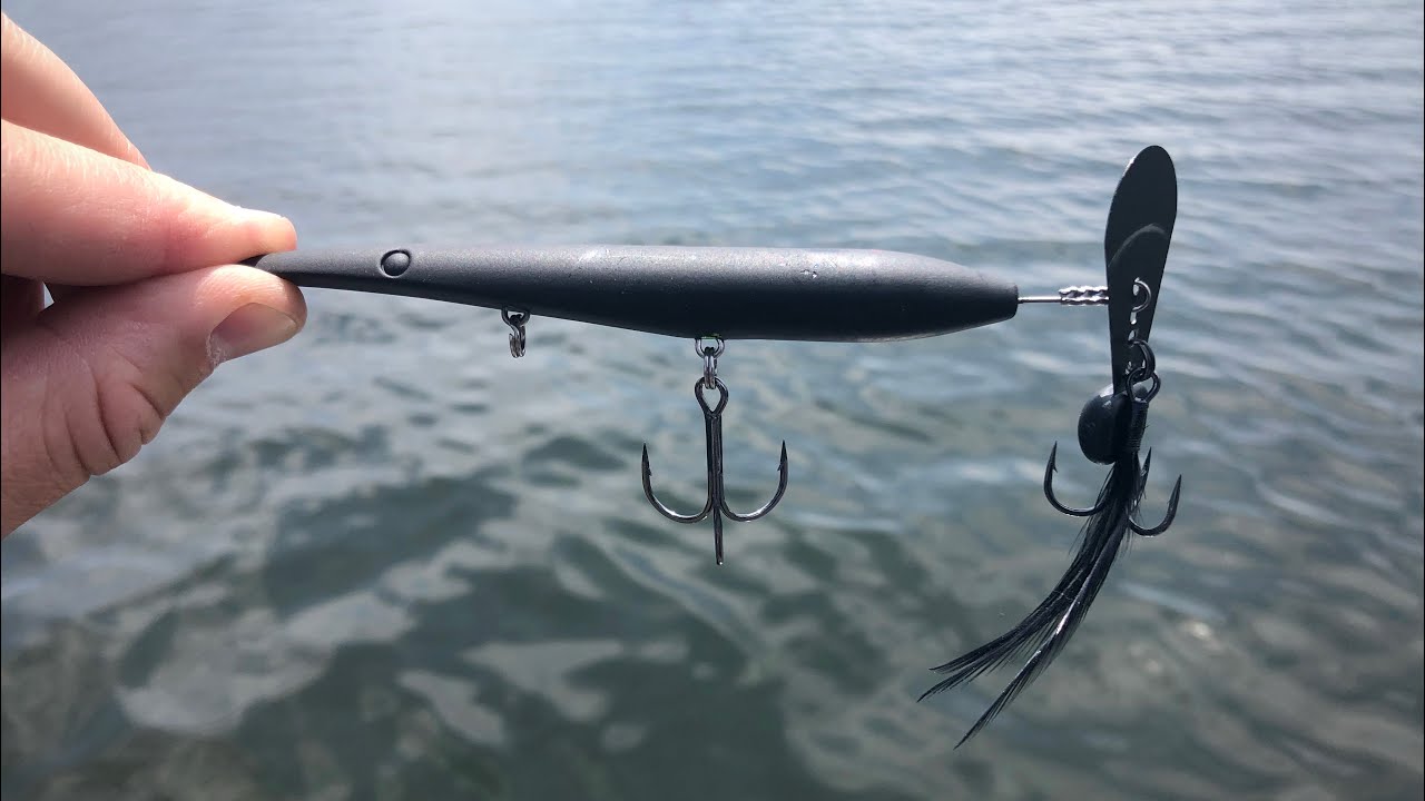 Fishing with crazy topwater lure! (It works!) - YouTube