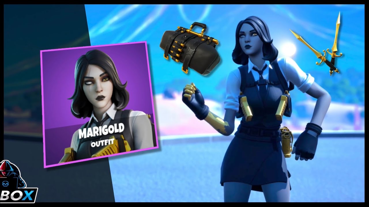 Leaked Marigold” Skin Gameplay Female Midas Fortnite Battle Royale Youtube