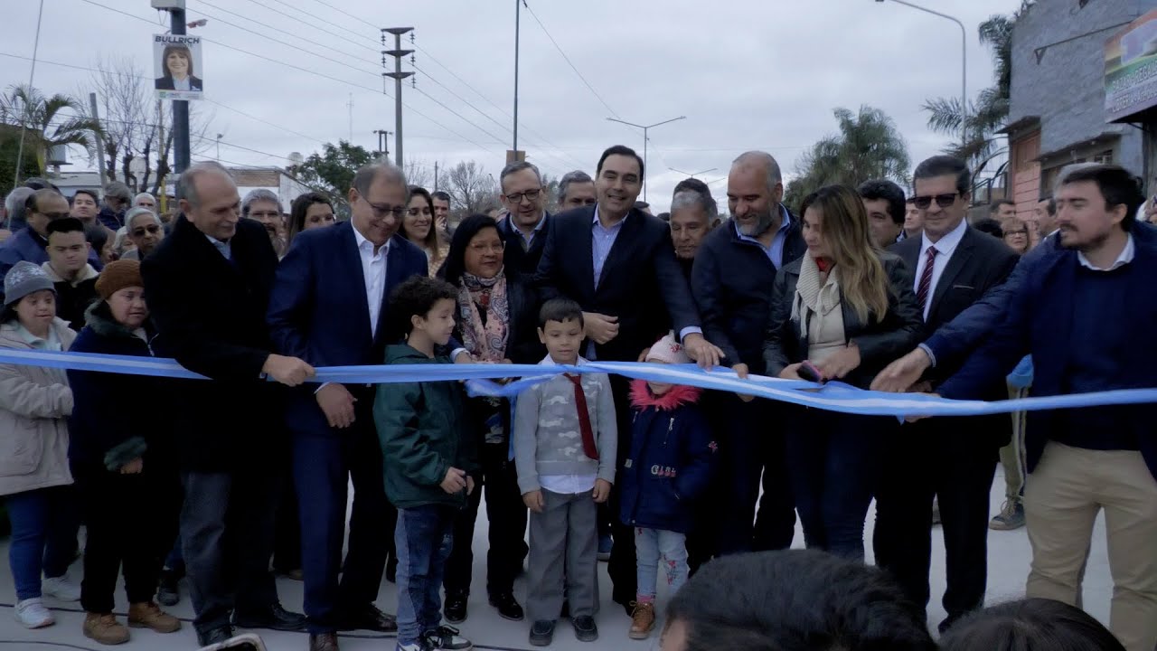 VALDÉS INAUGURÓ LA RECONSTRUCCIÓN DE CONDUCTO PLUVIAL Y REHABILITACIÓN ...