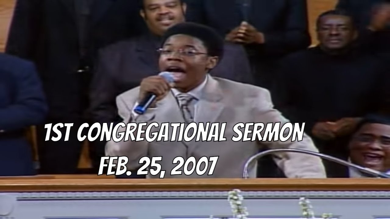 Reginald Sharpe Jr. First Congregational Sermon - YouTube