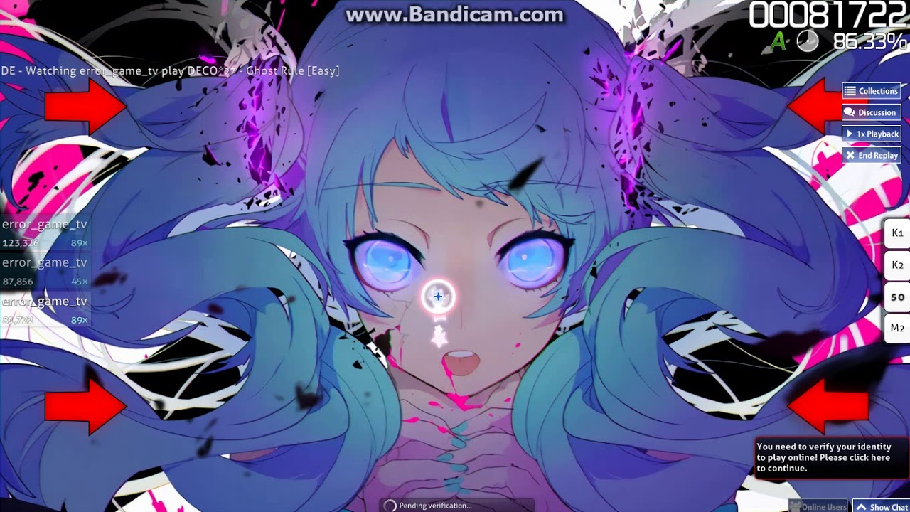 osu! ghost rule (mode easy) - YouTube