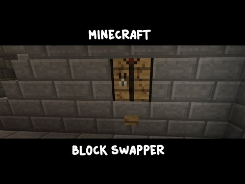 MINECRAFT TUTORIAL: Simple Block Swapper - YouTube