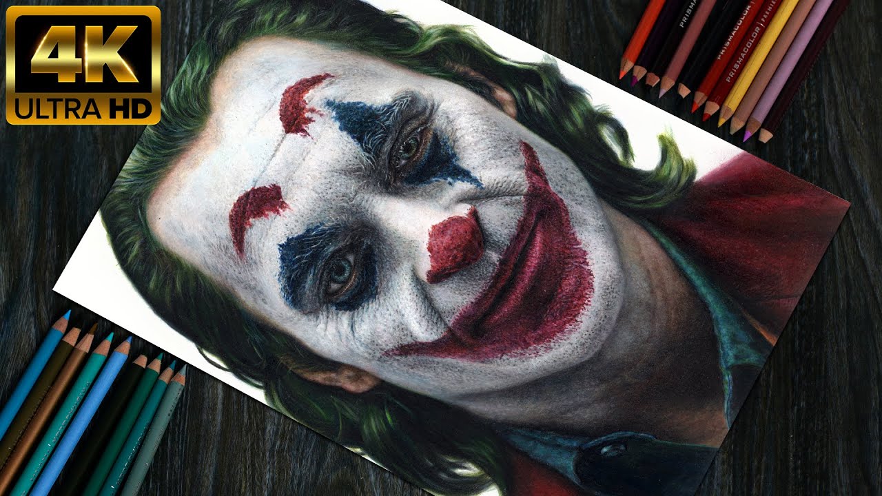 Drawing Joker (Joaquin Phoenix) - YouTube
