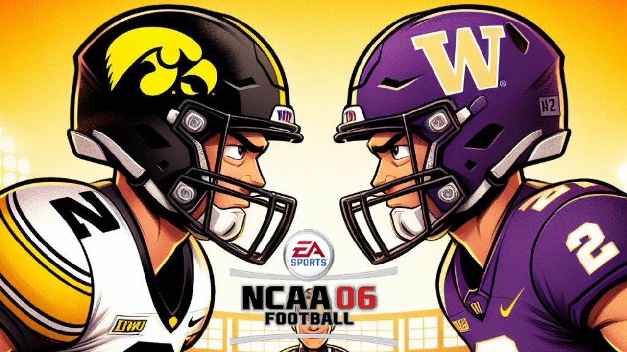 NCAA Football 06 | Iowa vs #2 Washington | Week 12 Top 25 BIG 10 ...