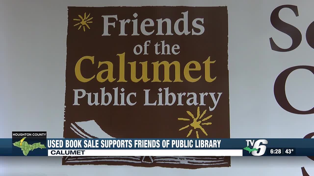 Used book sale supports Friends of Calumet Public Library - YouTube