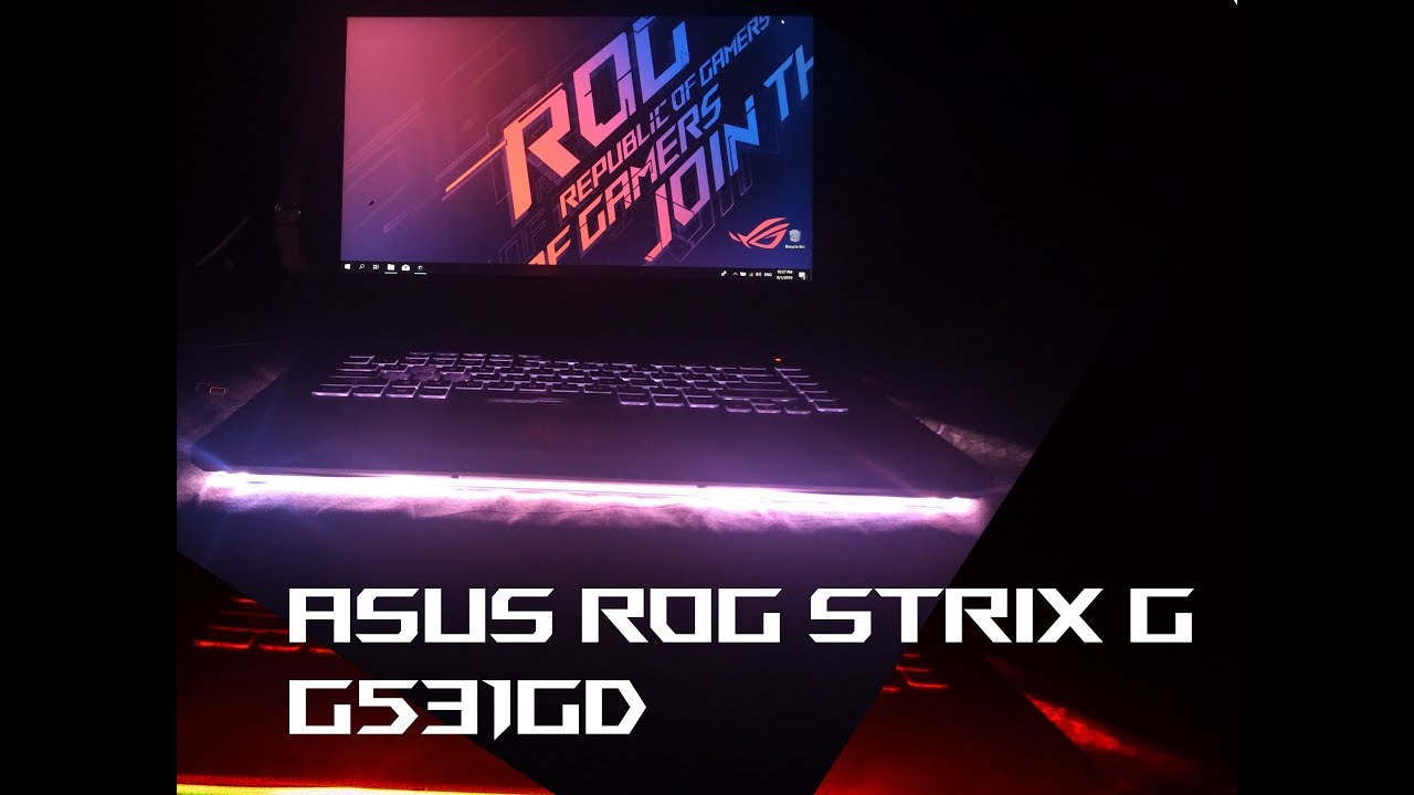 ROG G STRIX G531GD Unboxing and First Impression - YouTube