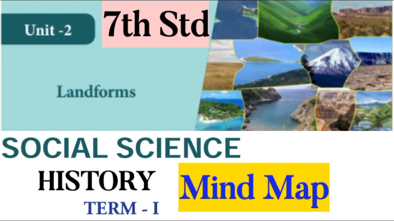 7th Std - Social | Unit 2 - Land Forms | Mind Map - YouTube