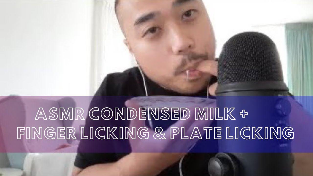 Asmr Condensed Milk 🍬🍼 Finger Licking And Plate Licking 👅 Youtube