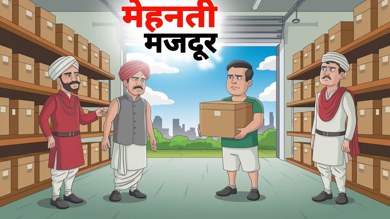 मेहनती मजदुर | MEHNATI MAZDOOR | HINDI STORY | HINDI KAHANIYAN | MORAL ...