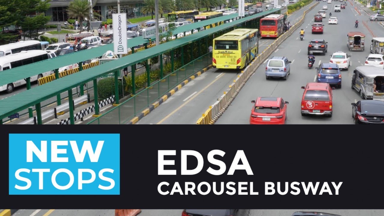 New EDSA bus stops! - YouTube
