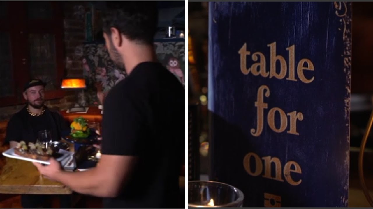 NYC restaurant offering $65 four-course dinner... for one - YouTube