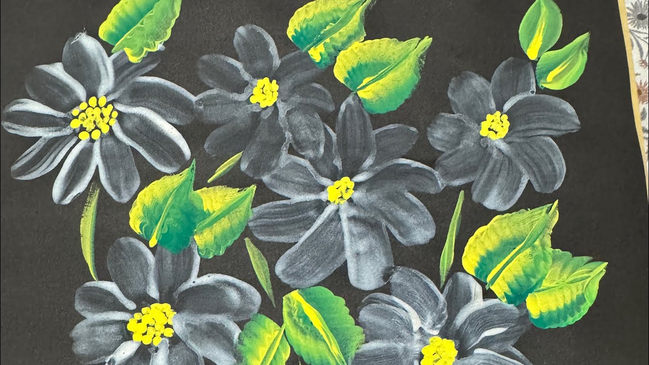 How to paint flower step by step for beginners || flower art || - YouTube
