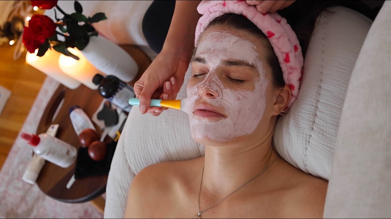 ASMR Spa Facial - Gua Sha, Face Mask, Relaxing Treatment with Katie ...