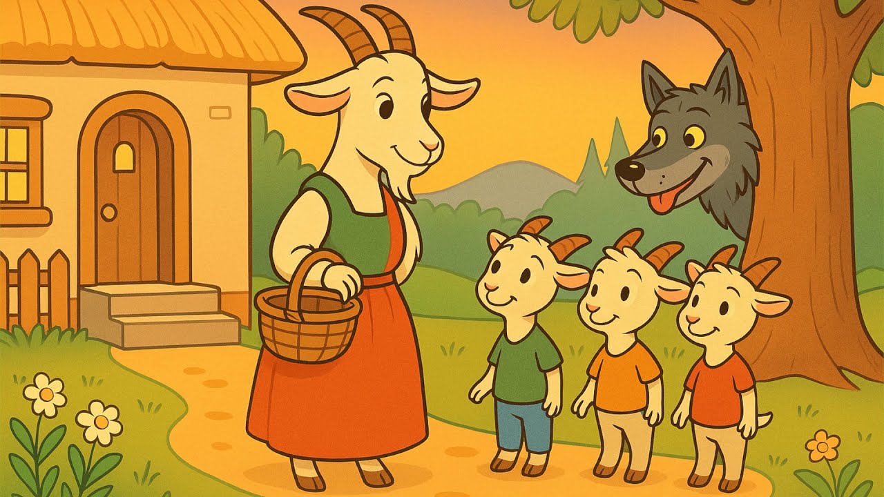 The Goat and Her Three Kids English Adaptation - YouTube