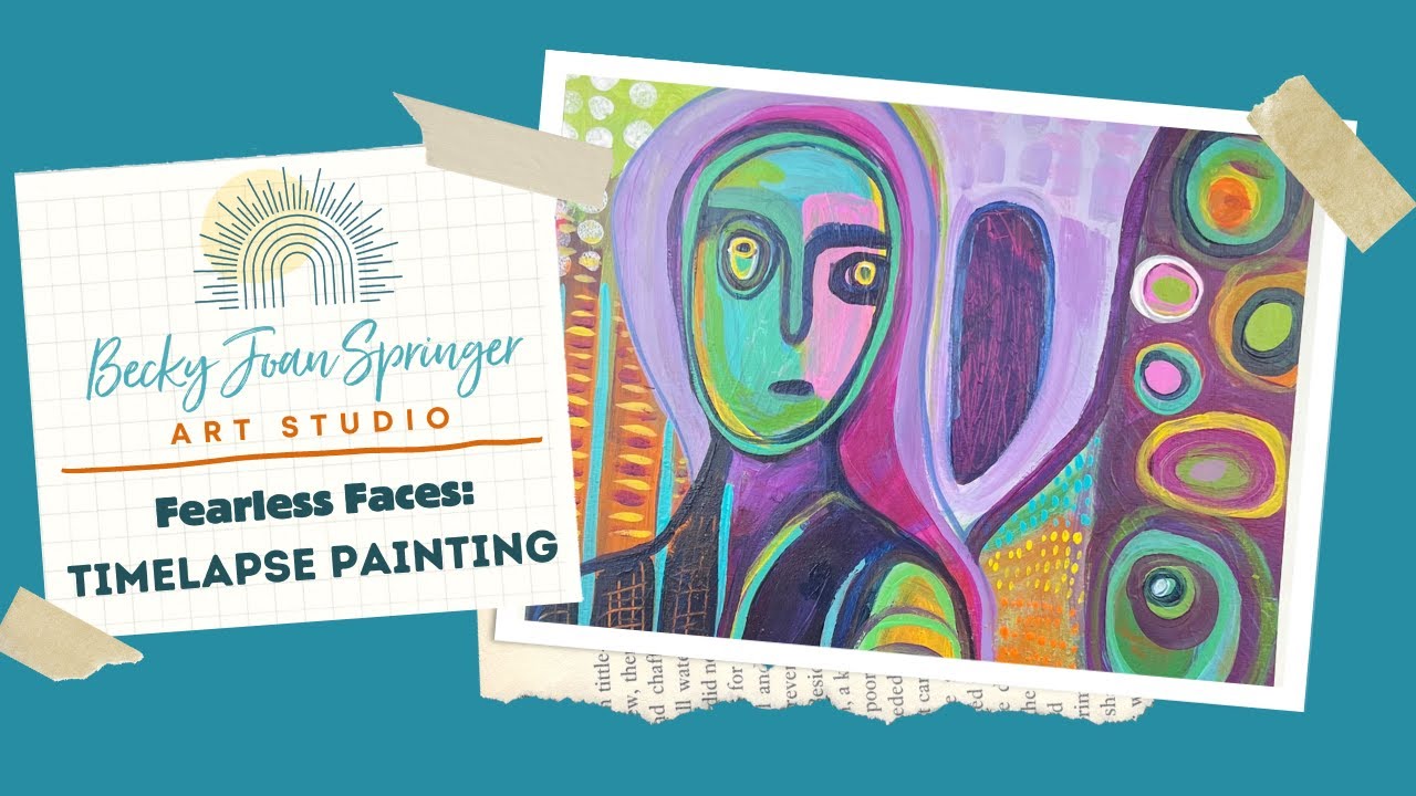 Sketchbook Painting * Fearless Faces Series - YouTube