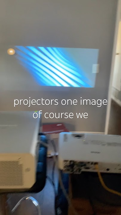 Using Resolume to blend two projectors together for a seamless output #videoprojector - YouTube