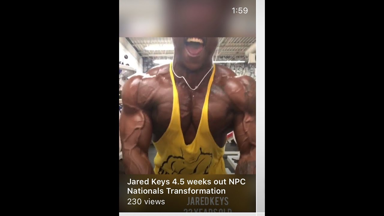 Jared Keys 4.5 weeks out NPC Nationals - YouTube